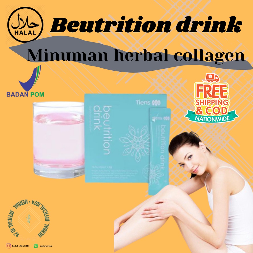Jual Nutrition drink tiens 12 sachet,collagen drink, collagen pemutih ...