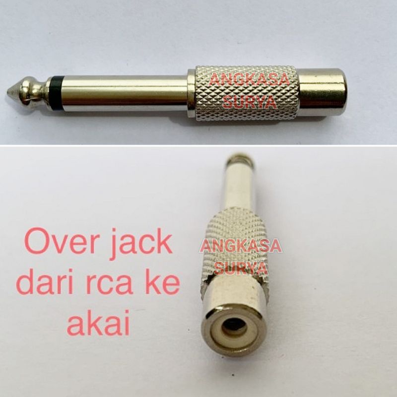 Jual Jack Jek Konektor Over RCA to Akai Mono Model I Besi / RCA to Mic ...