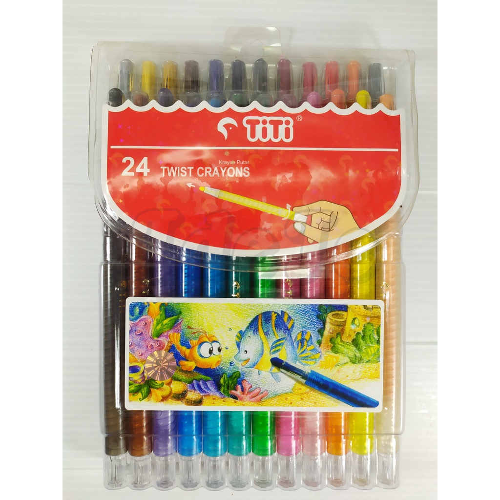 Jual CRAYON PUTAR TITI 24 WARNA | Shopee Indonesia