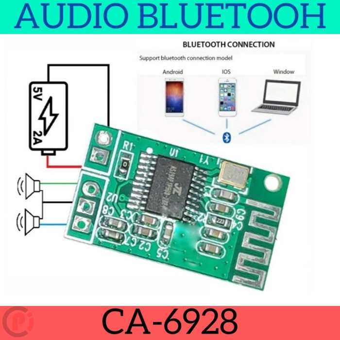Jual CA-6928 Bluetooth Micro Amplifier 3w+3w 2x3w Stereo CA6928 CA 6928 ...
