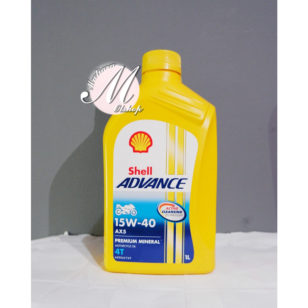 Jual OLI SHELL ADVANCE 15W-40 AX5 PREMIUM 1L - OLI SHELL PREMIUM 4T AX5 ...