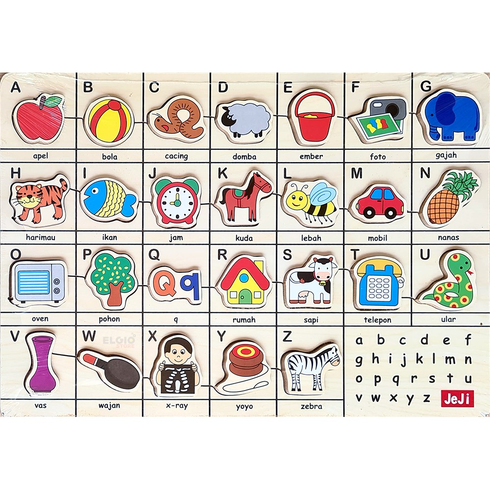 Jual Mainan Edukasi Puzzle ABC RAISED NEW / Puzzle Alfabet Alphabet ...