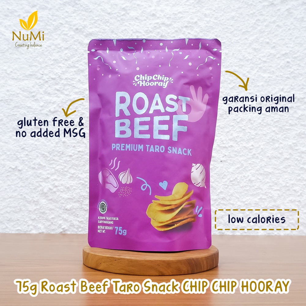 Jual ROAST BEEF Taro Snack Crackers Keripik Taro - Chip Chip Hooray ...