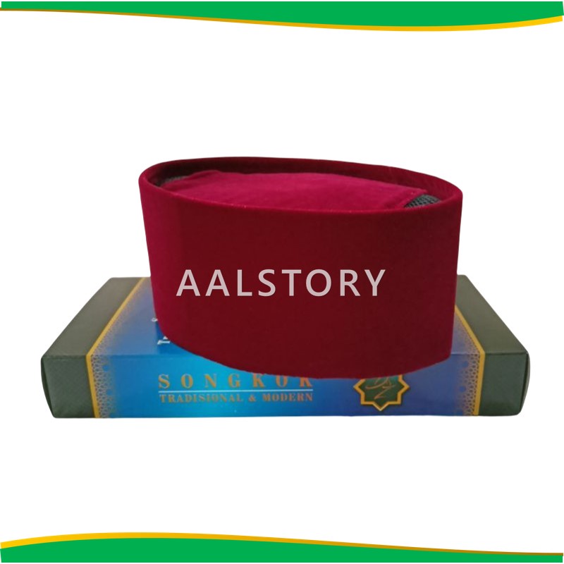 Jual peci merah songkok maroon model terbaru kopiah Polos ac Maron ...