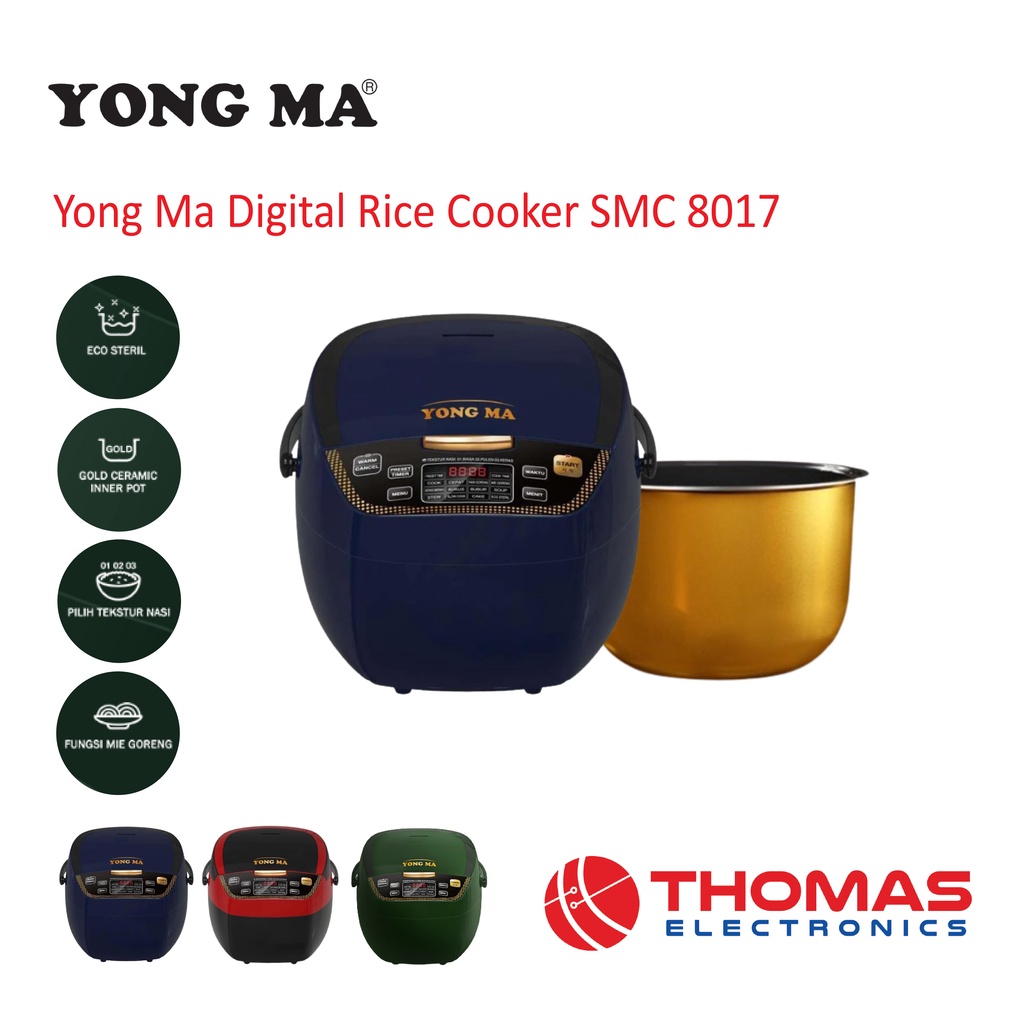 Jual Yong Ma Magic Com Rice Cooker SMC 8017 DIGITAL Penanak Nasi 2 Liter | Shopee Indonesia