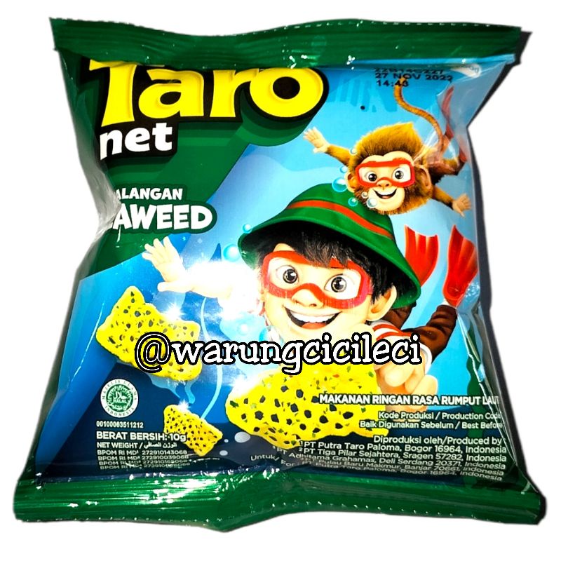 Jual CHIKI TARO NET RASA SEAWEED / RUMPUT LAUT 8g | Shopee Indonesia