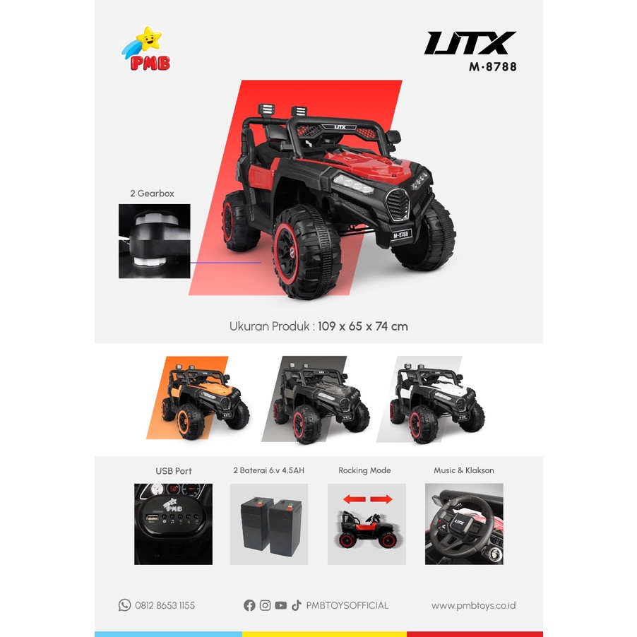 Jual Mobil Aki Jeep Pmb M 8788 UTX / Naiver / Anuv | Shopee Indonesia