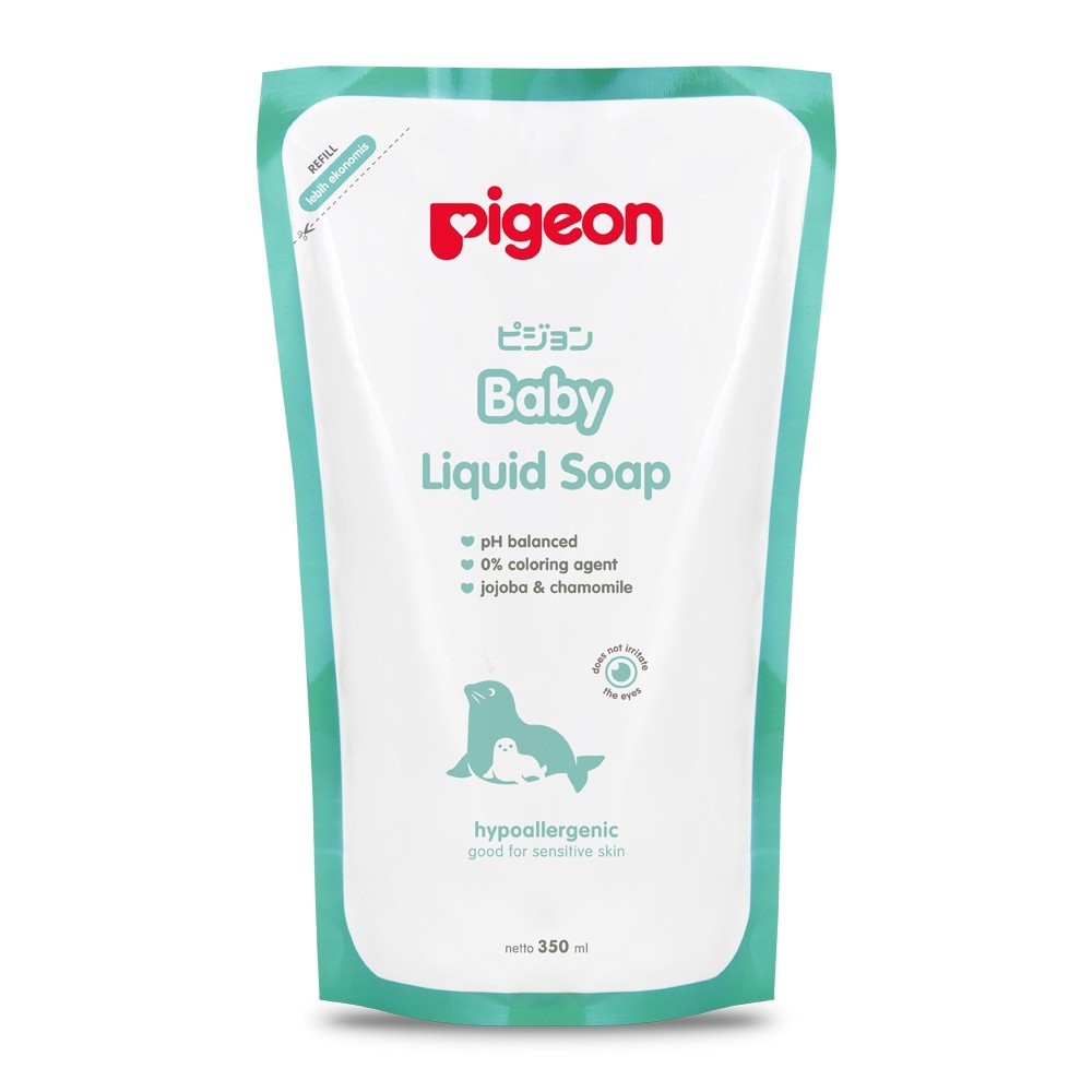 Jual Pigeon Baby Liquid Soap Chamomile Refill 350ml Sabun Cair Bayi 350 ...
