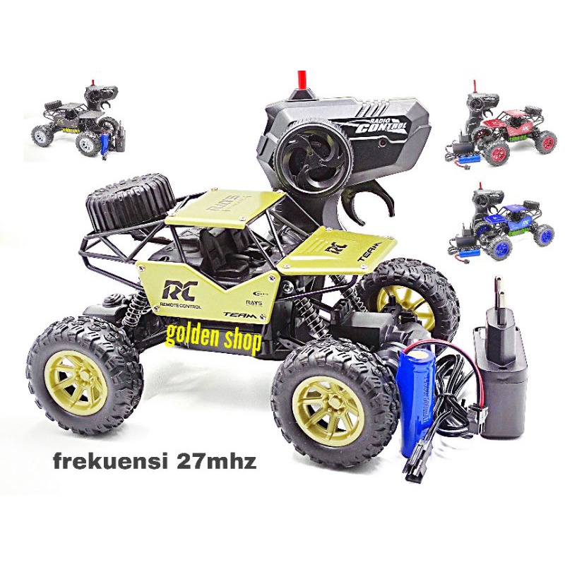 Jual Mobil Remote Control Rock Crawler Off Road Alloy Metal 27mhz ...