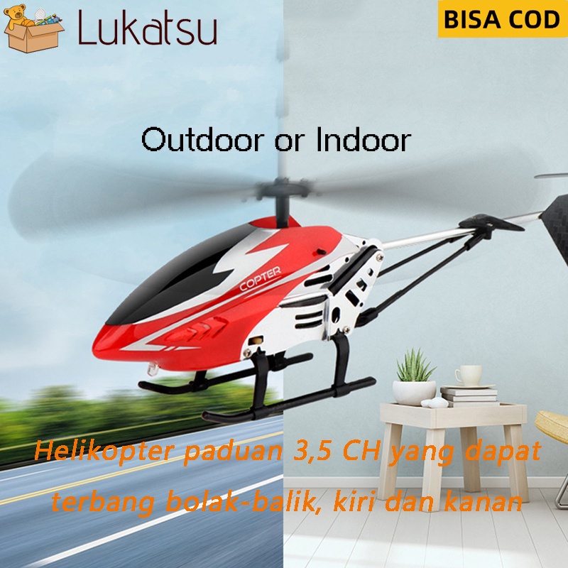 Jual Mainan Helikopter RC 3.5CH Paduan Mainan Remote Control Helikopter Anak Laki-laki Mainan ...