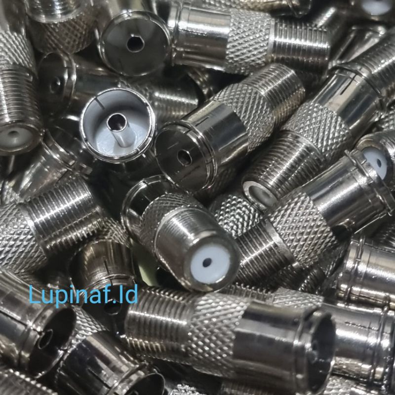 Jual SOKET F TO SOCKET TV CEWEK - SOKET F TO JACK TV COWOK ANTENA DRAT ...