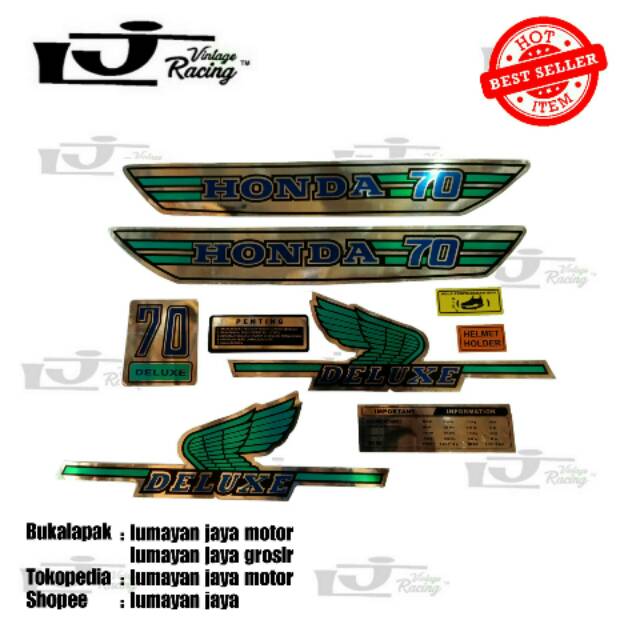 Jual Striping c70 stiker c70 strip c70 sticker honda c70 warna hijau ...