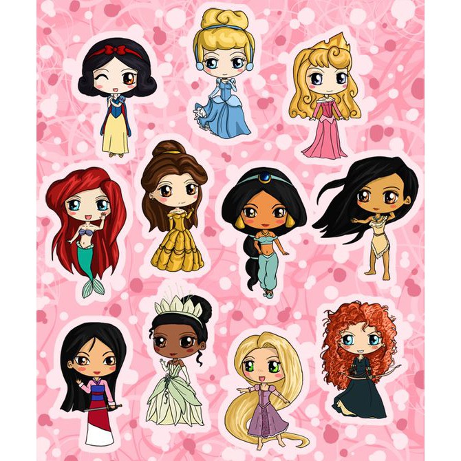 Jual STICKER DISNEY/ STICKER PRINCESS/STICKER TUMBLR DISNEY | Shopee ...