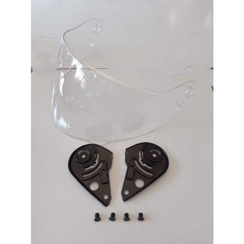 Jual kaca visor helm yamaha full face + rachet + baut rachet | Shopee ...