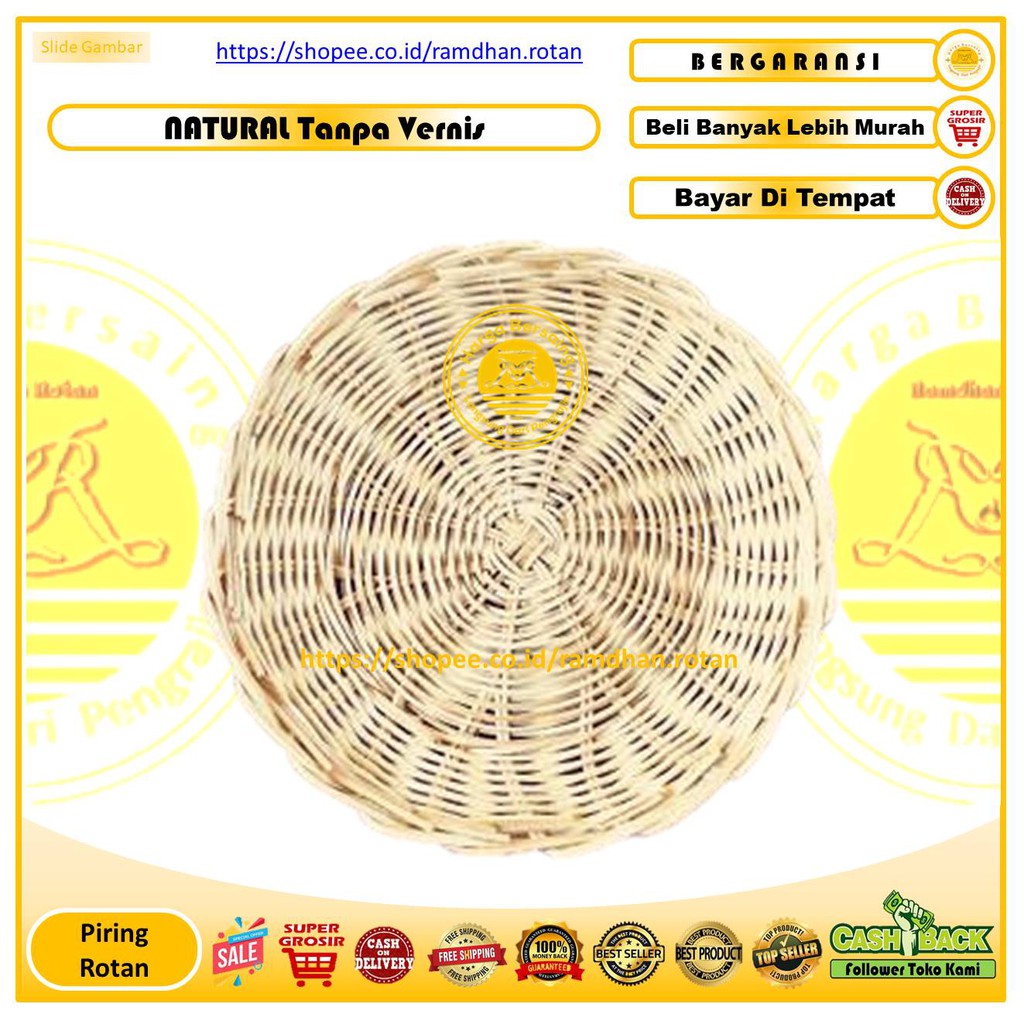 Jual Piring Rotan Dari Cirebon - Piring Anyaman Rotan - Piring Hajatan ...