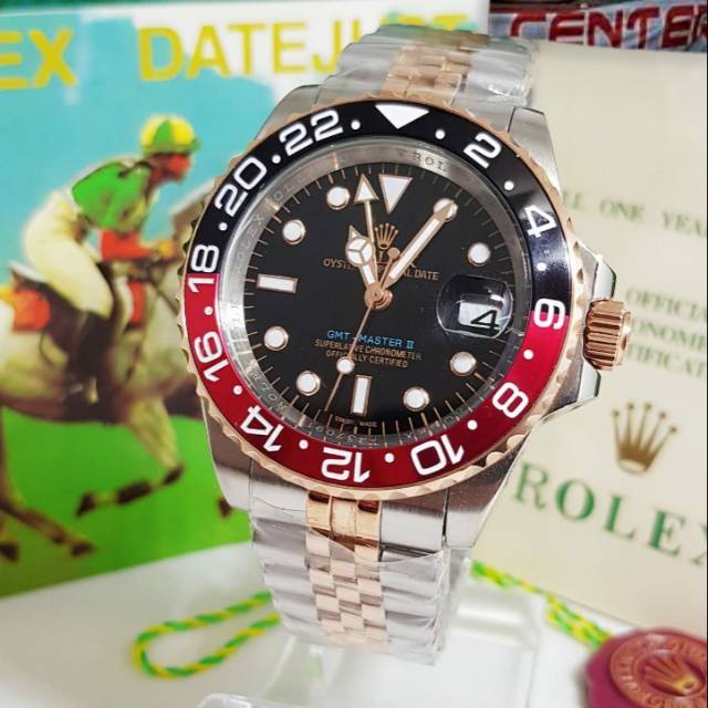 Jual Rolex GMT Master II Red Black Combi Shappier | Shopee Indonesia