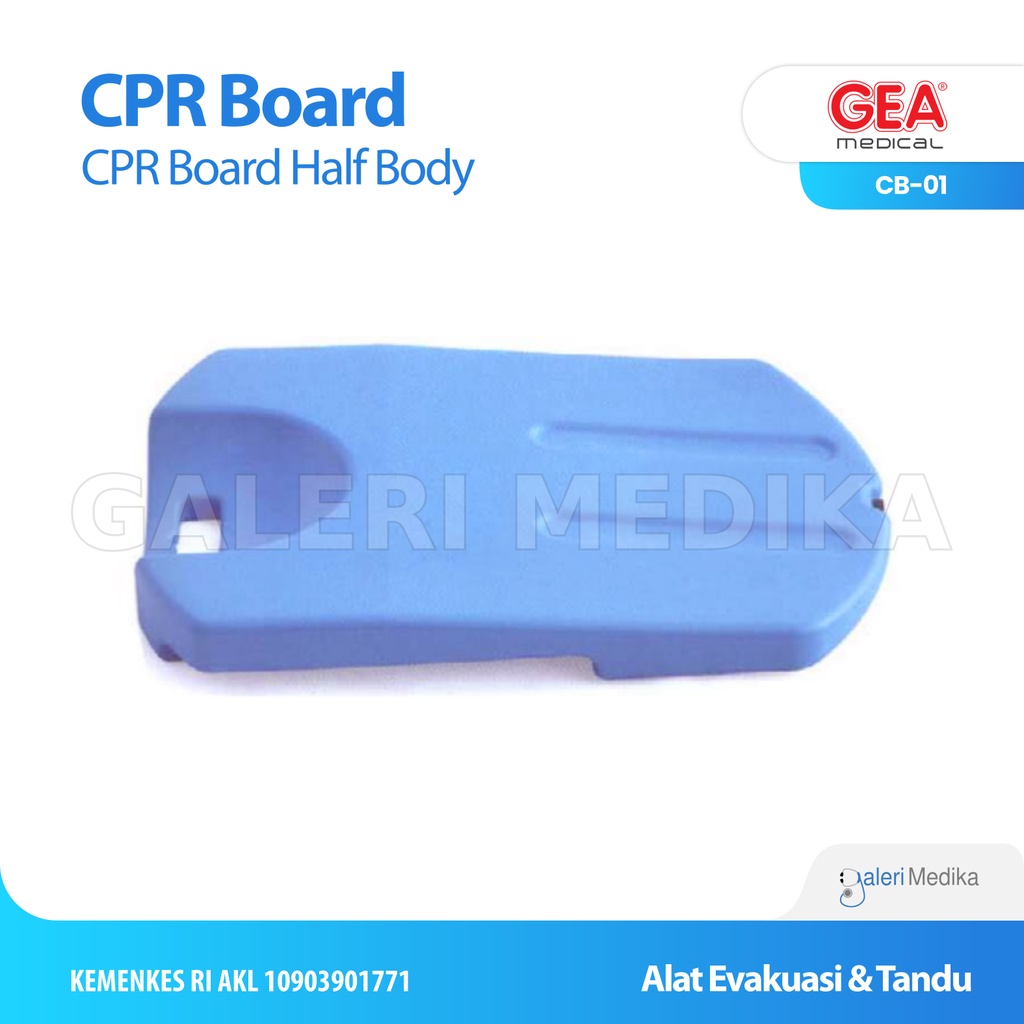 Jual Papan CPR GEA CB-01 CPR Board Half Body - Papan Tindakan CPR ...