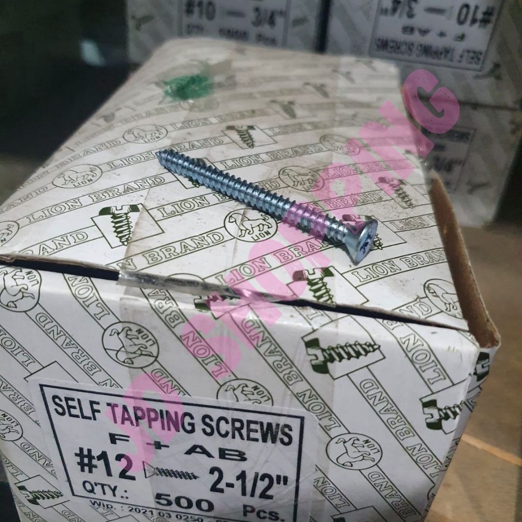 Jual Sekrup Tapping FAB Moon Lion 12 x 1-3/4 , 2 , 2-1/2 , 3inc | Shopee Indonesia