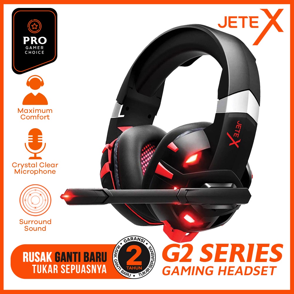 Jual JETE X Gaming Series Headset Gaming | Headphone Gaming Noise ...