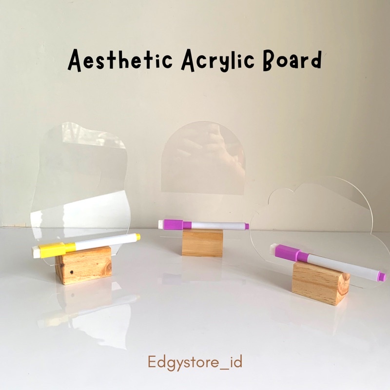 Jual Aesthetic Acrylic Board Papan Tulis Akrilik | Shopee Indonesia
