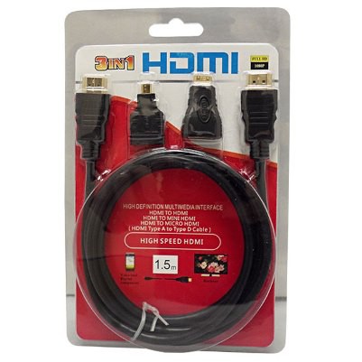 Jual Hdmi 3 in 1 /Kabel Hdmi-Mini Hdmi-Micro Hdmi | Shopee Indonesia
