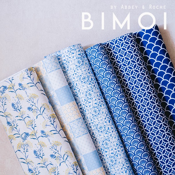 Jual [PREMIUM] KAIN HOME DECOR, KAIN CRAFT, BAHAN KANVAS MOTIF BLUE ...