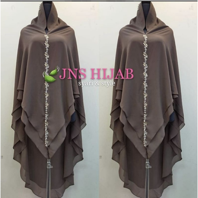 Jual jnshijab|| khimar Namira PAYET Lurus/hijab syari payet /jilbab ...