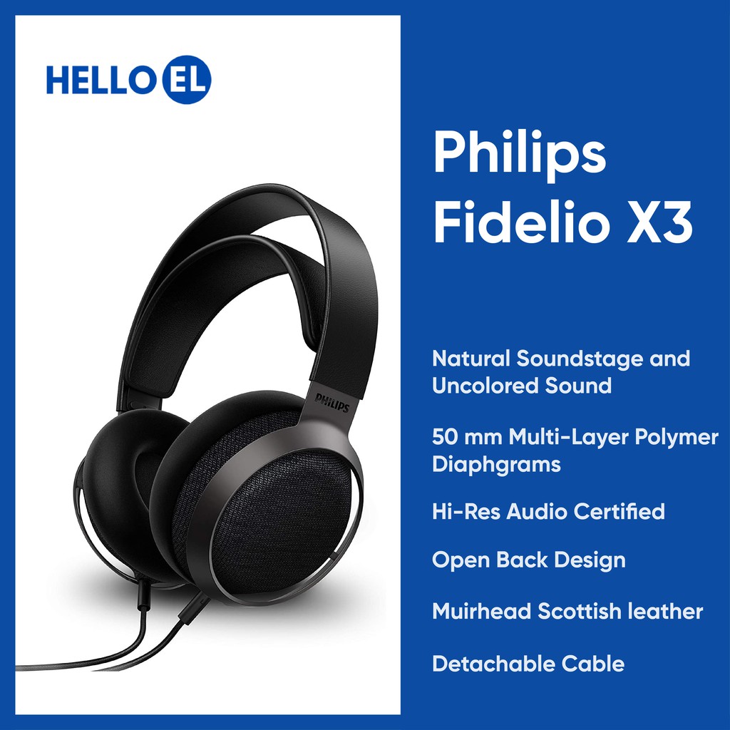 Jual [Baca Deskripsi] DP Philips Fidelio X3 Wired Over Ear Open Back ...