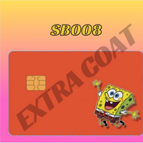 Jual Geto card skin kartu atm sticker emoney SPONGEBOB SB008-SB014 | Shopee Indonesia