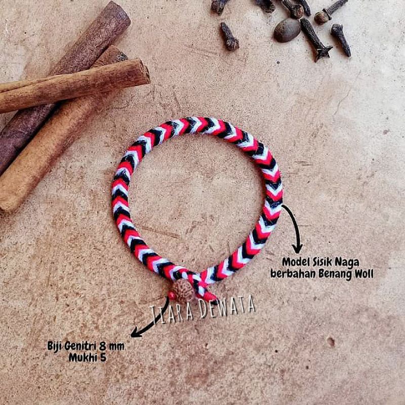 Jual Gelang Tridatu Sisik Naga 2D Rudraksa/Gelang Tridatu Khas Bali ...