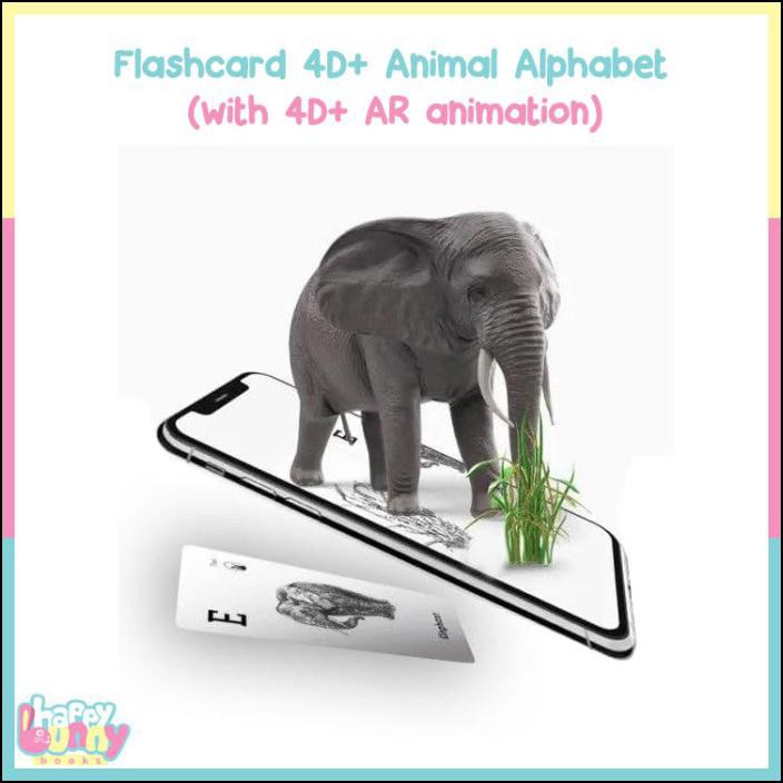Jual FLASHCARD 4D+ ANIMAL ALPHABET & ANIMALS FOOD (WITH 4D+ AR ...