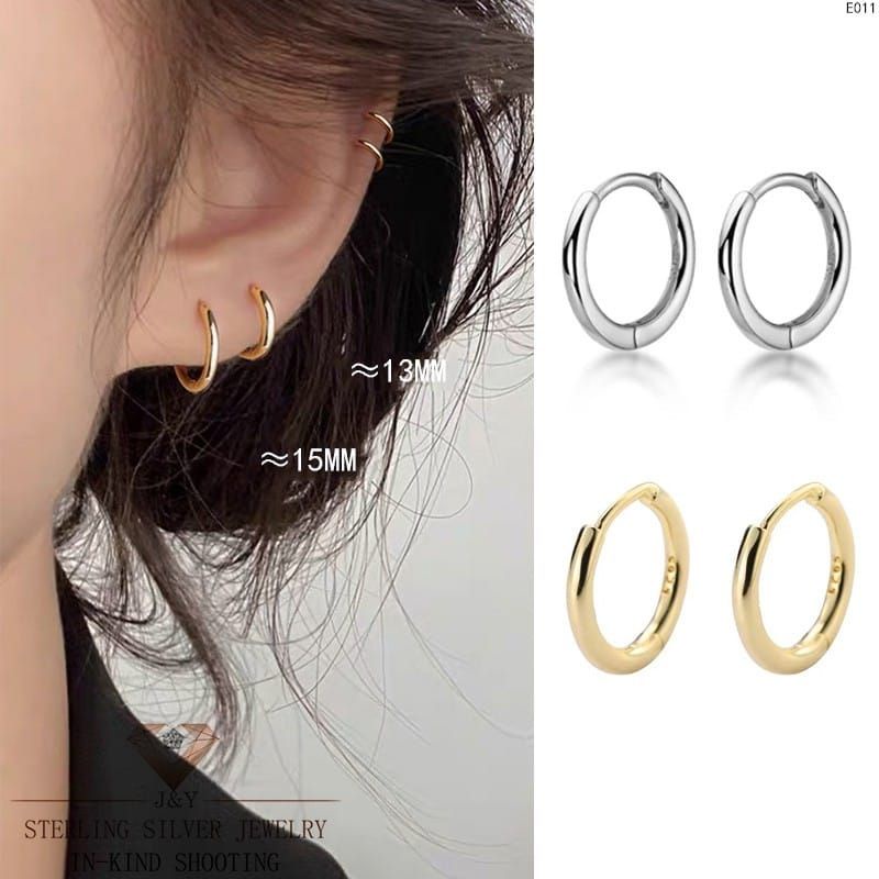 Jual Anting Bulat Harga Per Pcs Bahan Titanium Anting Pria dan Wanita ...