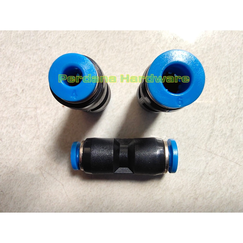 Jual Air Reducing Coupling Fitting Angin PG 8mm - 4mm Fitting Pneumatic ...
