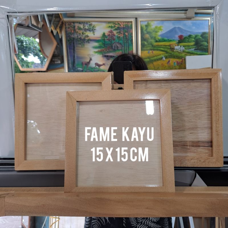 Jual FRAME PIGURA FOTO KAYU NATURAL | Shopee Indonesia