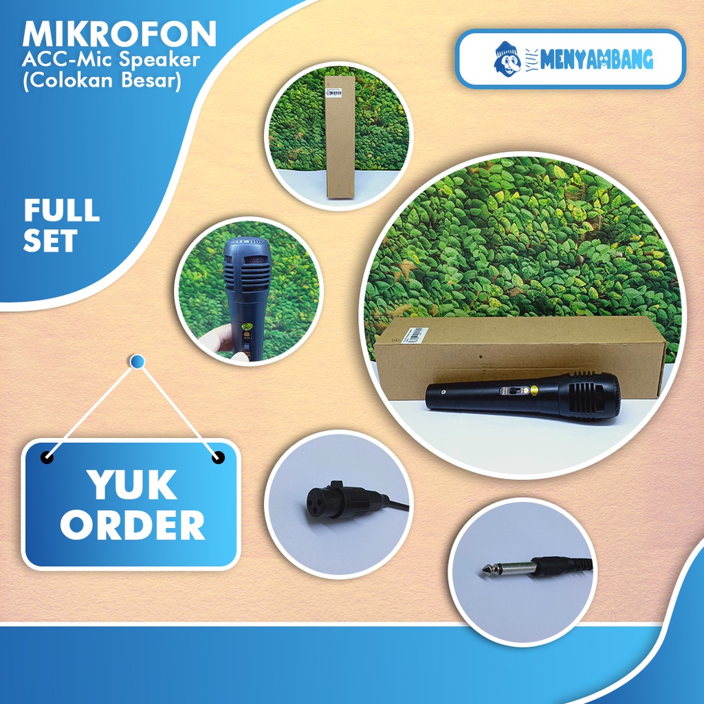 Jual 41401 | ACC-Mic Speaker (Colokan Besar) | Mikrofon Karaoke Kabel ...