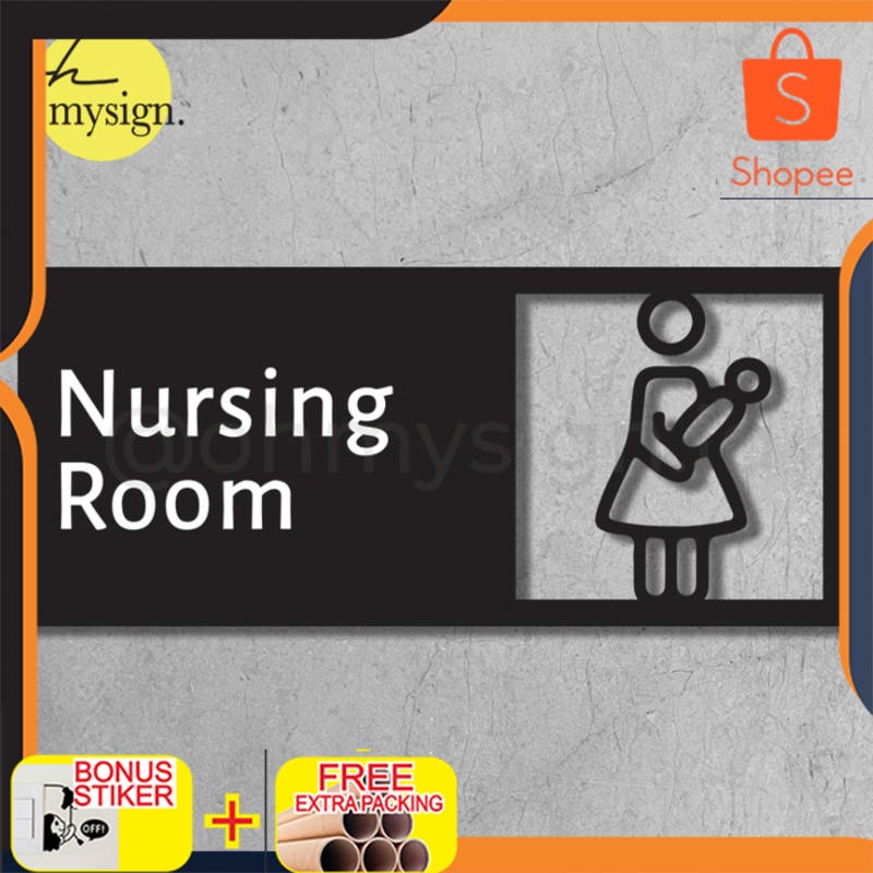 Jual Terlaris Nursing Room Sign Akrilik Acrylic Sign Ruang Menyusui ...
