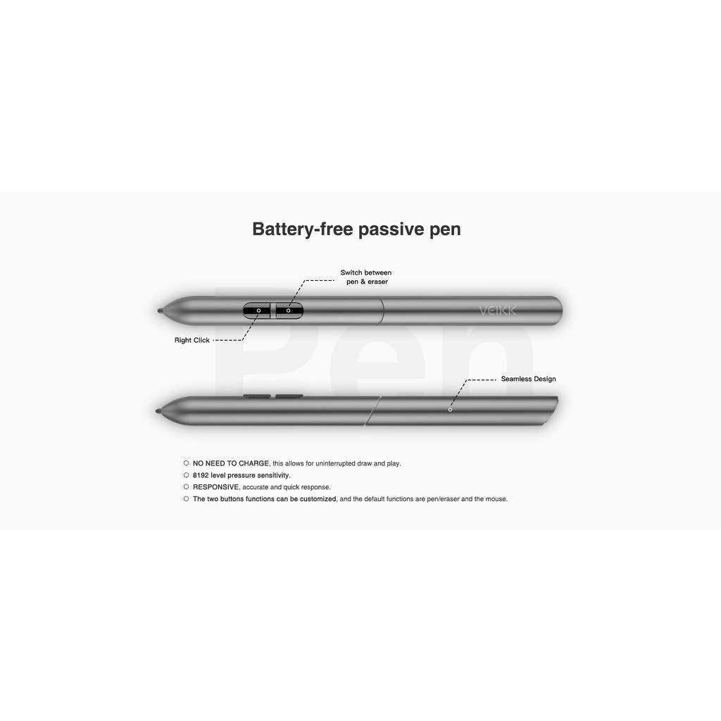 Jual VEIKK S640 Digital Graphic Drawing Pen Tablet OSU Electromagnetic ...
