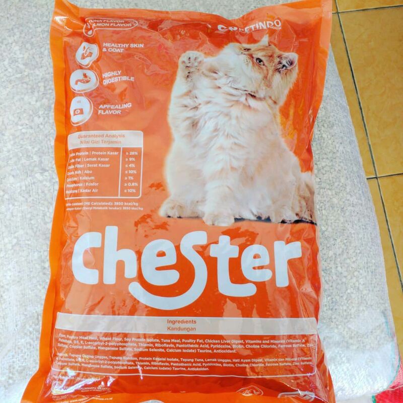 Jual CHESTER cat food 1 kg | Shopee Indonesia