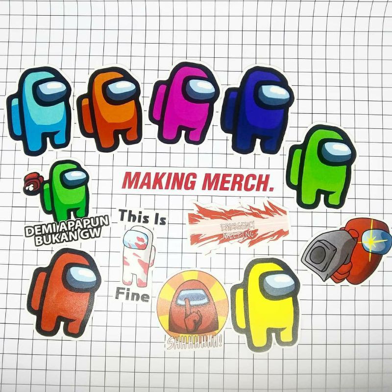 Jual Sticker Game Among Us | Shopee Indonesia