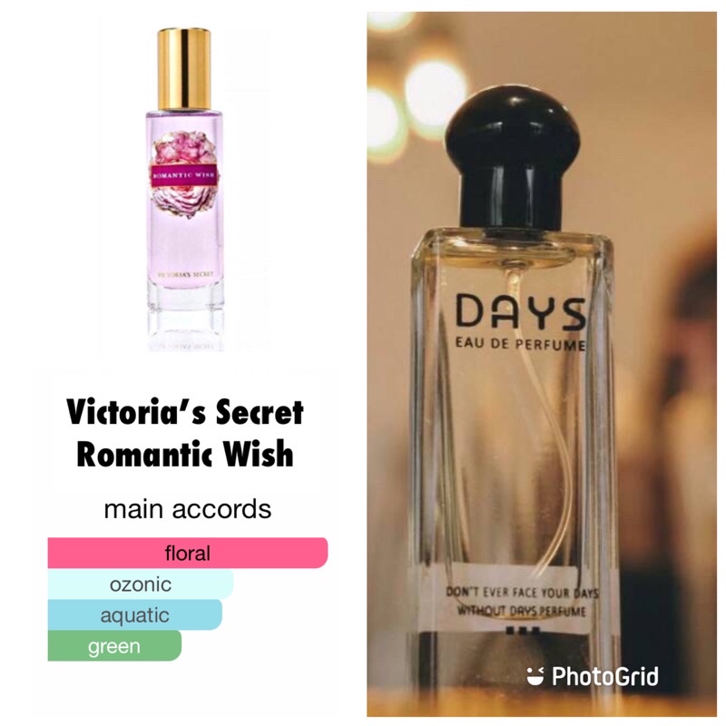 Jual DAYS PARFUME inspired by Victoria’s Secret Romantic Wish | Shopee ...