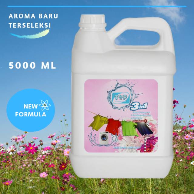 Jual Detergen 3in1 (Softergen) Anti Bacterial Low Foam Netto 5 Liter ...