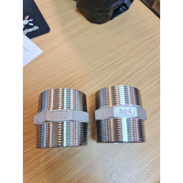 Jual Double nepel / Nipple Stainless 304 drat 2" inch dobel nepel ...