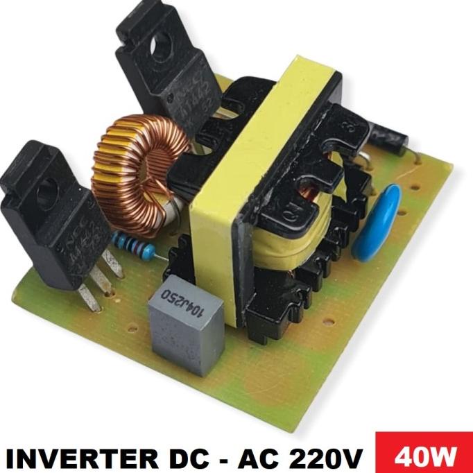 Jual Modul Power Inverter 40W DC 12V to AC 220V boost step up module ...
