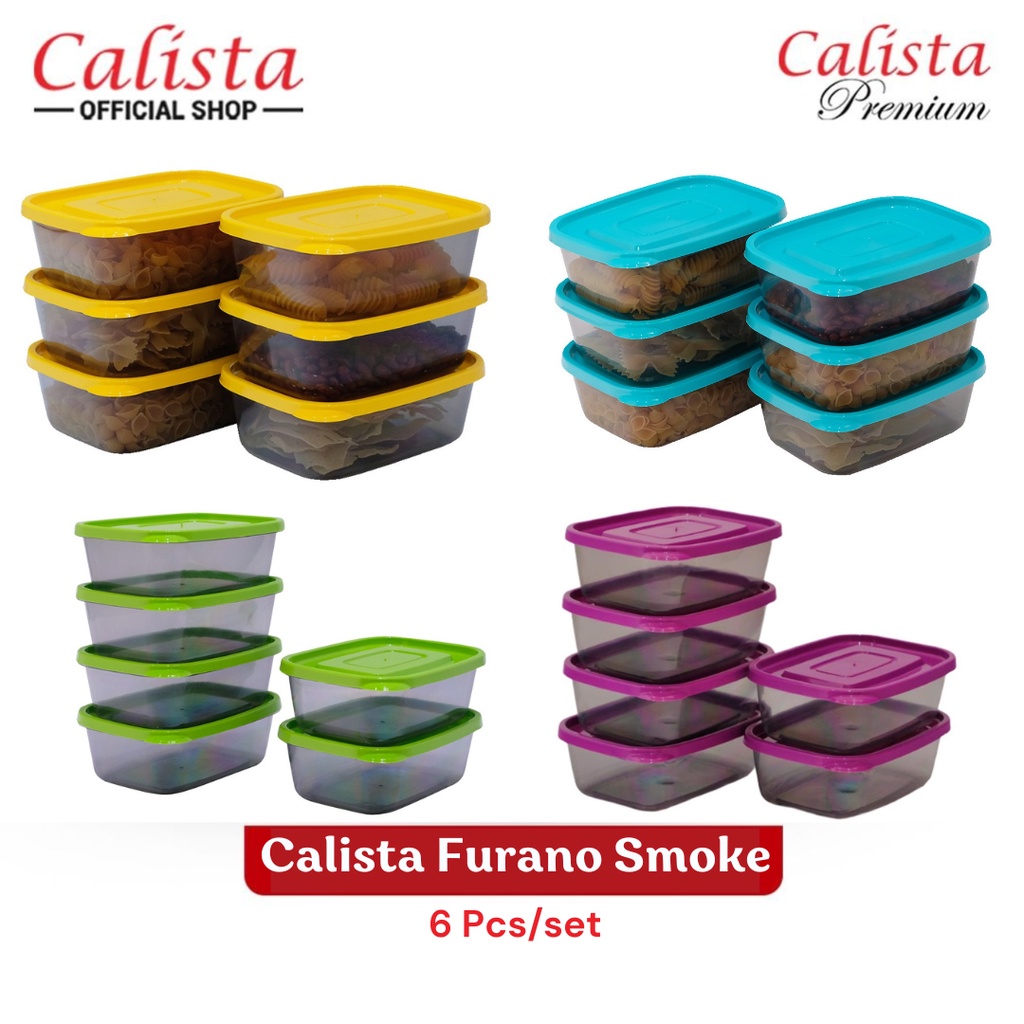 Jual CALISTA SET FURANO SMOKE SEALWARE 6 PCS TEMPAT PENYIMPANAN MAKANAN ...