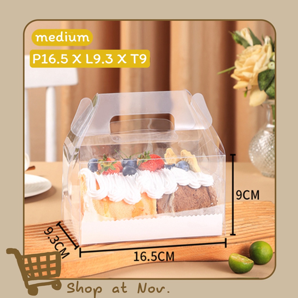 Jual HANDLE BOX / GABLE BOX MIKA / CAKE BOX MIKA / MIKA TRAY BOX / TRAY ...
