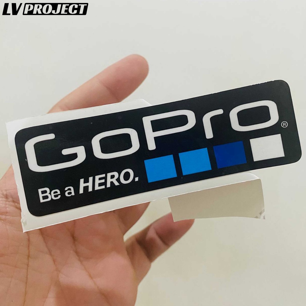 Jual Stiker GOPRO Panjang 10cm Vinyl Sticker Motor Helm GOPRO Satuan ...