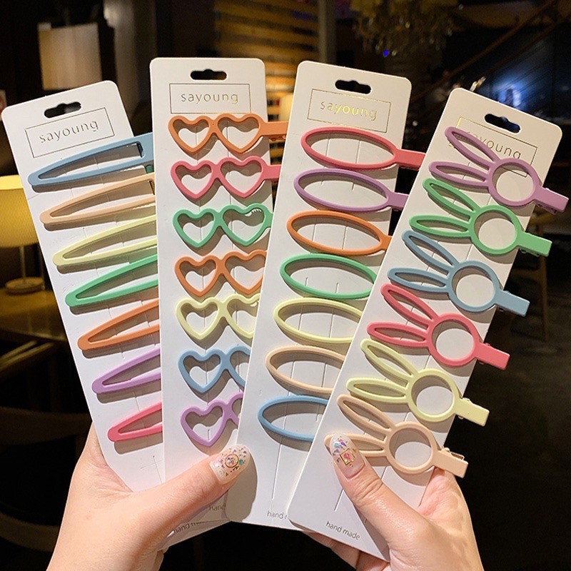 Jual Jepitan Set Poni Unik Bentuk Love Bunny Gaya Korea Import | Shopee ...