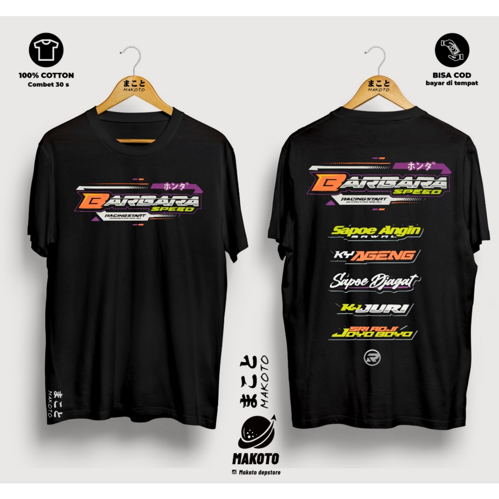 Jual KAOS BARBARA SPEED | KAOS BARBARA SPEED KY AGENG | KAOS RACING ...