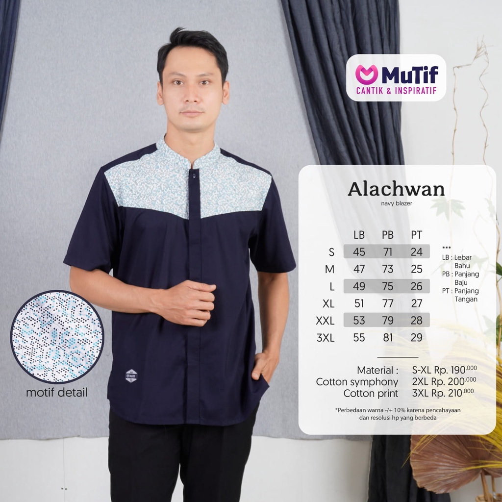 Jual KOKO MUTIF DEWASA ALACHWAN NAVY / MUTIF MAN TERBARU 100% ORIGINAL ...