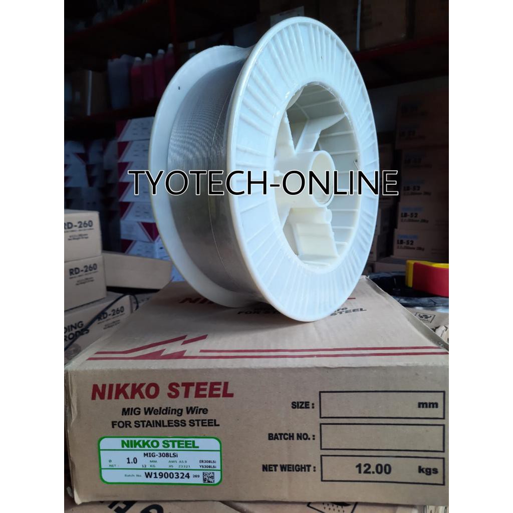 Jual KAWAT LAS NIKKO STEEL MIG WELDING WIRE MIG-308LSi DIAMETER 1,0MM ...